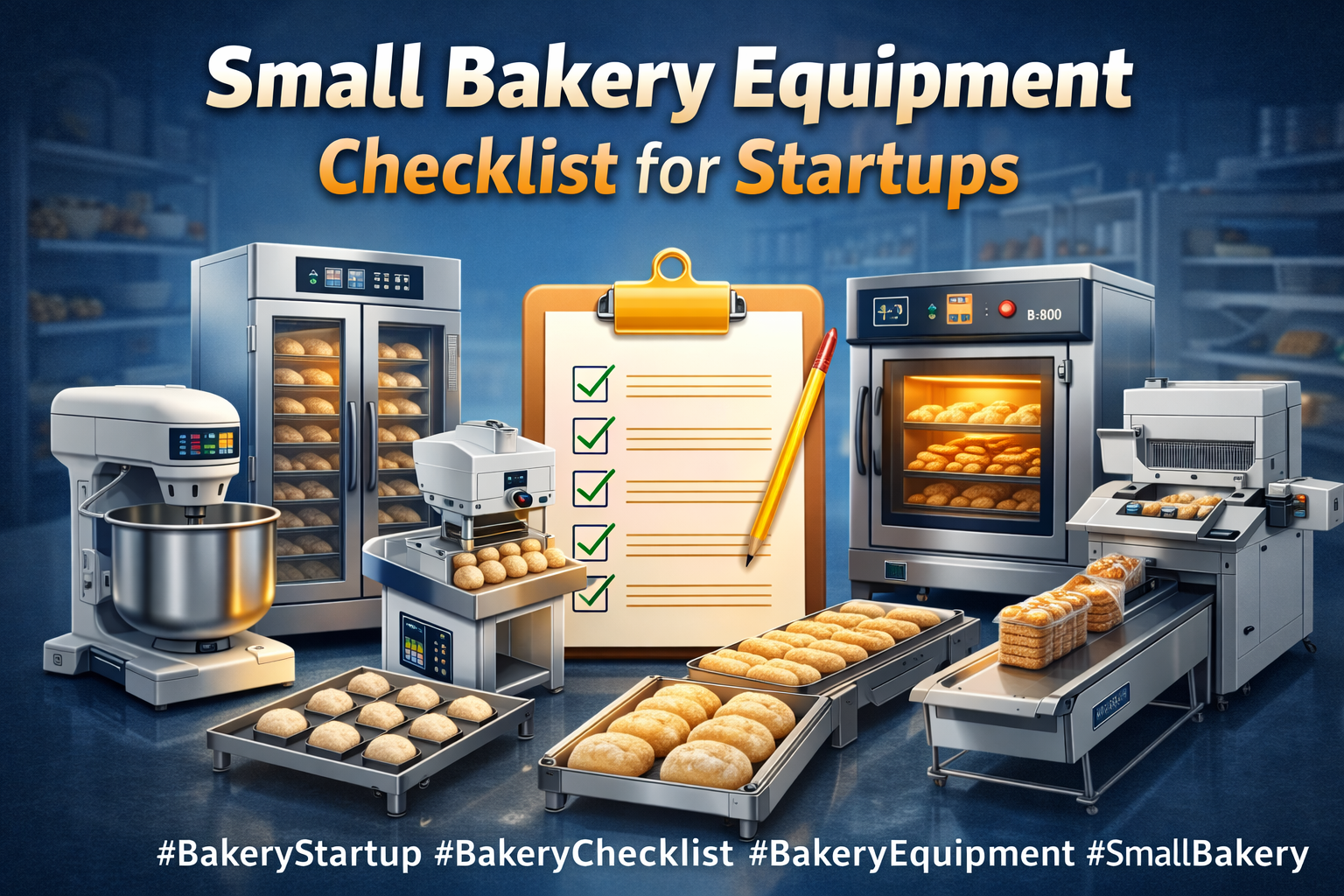 Small Bakery Equipment Checklist for Startups | Mechtrace - Technician ...