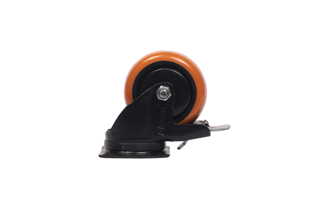 CS aerotherm Heavy Duty Forged Swivel Wheel Red Pu 4 inches | Mechtrace ...